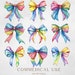 Coquette Rainbow Bow Clipart Pride Bow Coquette Room Decor Instant ...