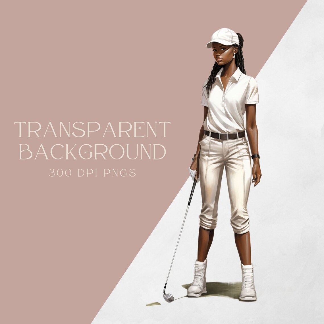 Girl Golf Clipart Golfing Svg Golf Clipart Sports Clipart Hand Drawn ...