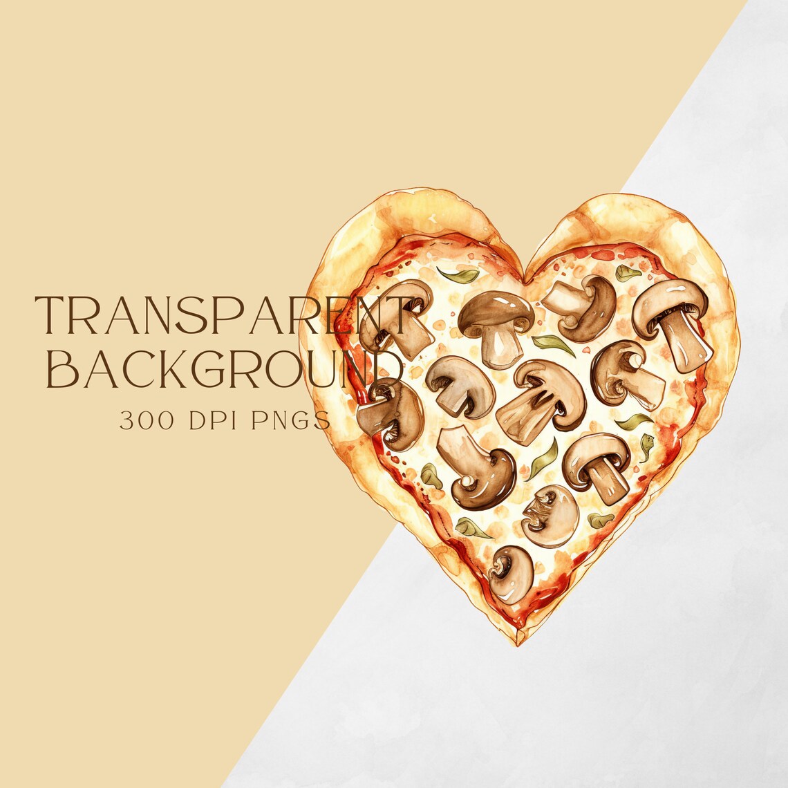 Valentines Heart Pizza Clipart, Valentines Clipart, Transparent PNG ...