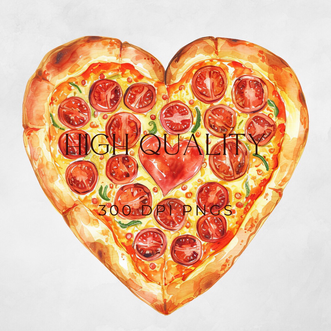 Valentines Heart Pizza Clipart, Valentines Clipart, Transparent PNG ...