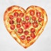 Valentines Heart Pizza Clipart, Valentines Clipart, Transparent PNG ...