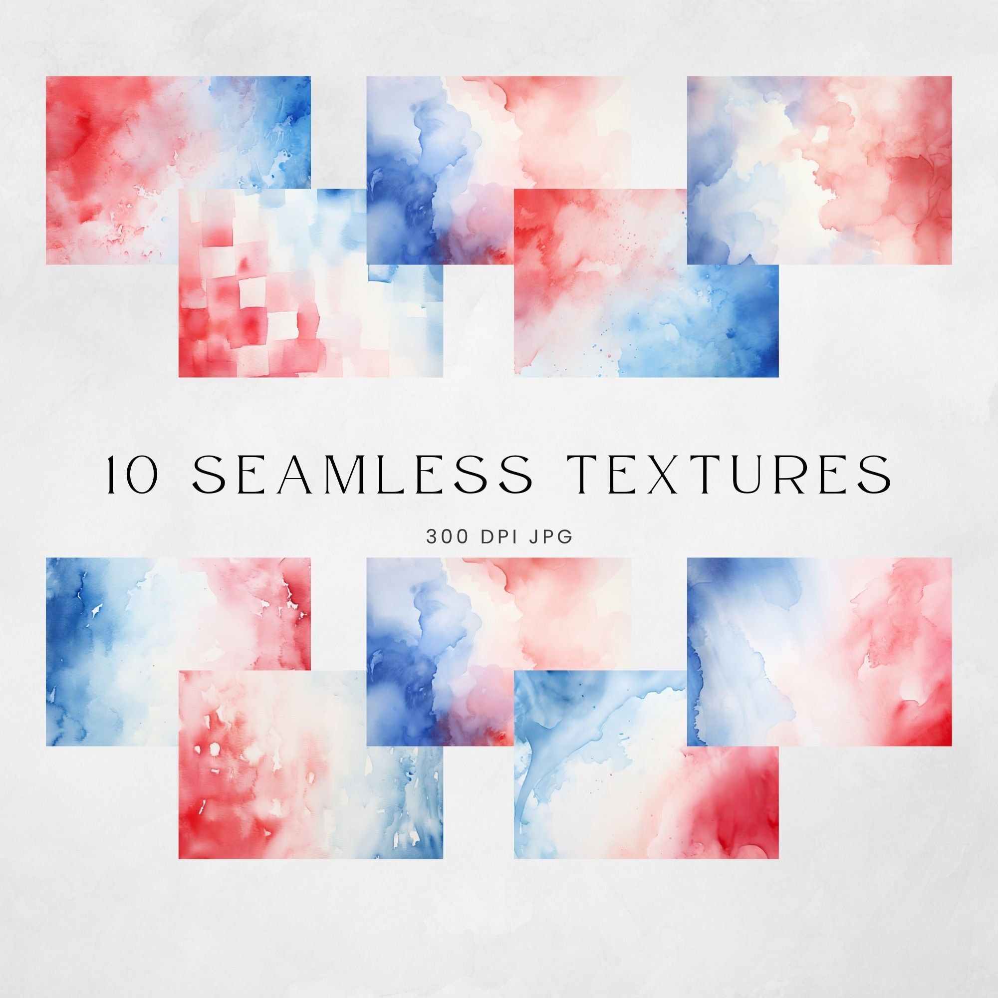 Red White and Blue Watercolor Wash Texture, Abstract Background ...