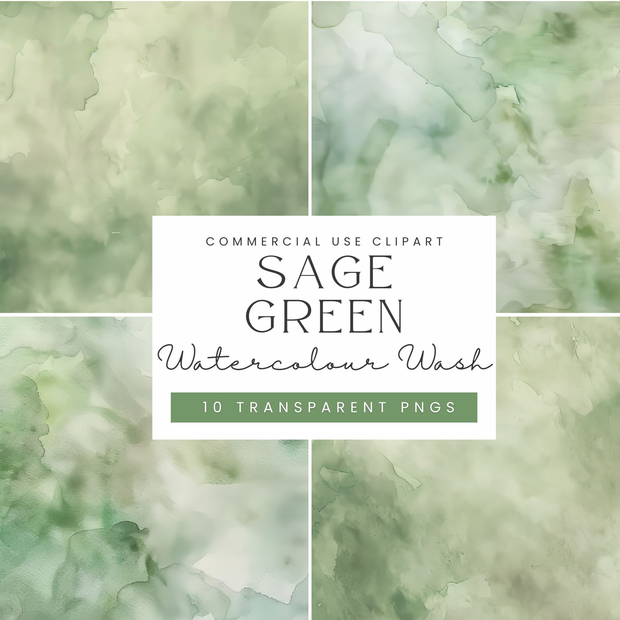 Sage Green Watercolor Wash Texture, Abstract Background, Splashes ...