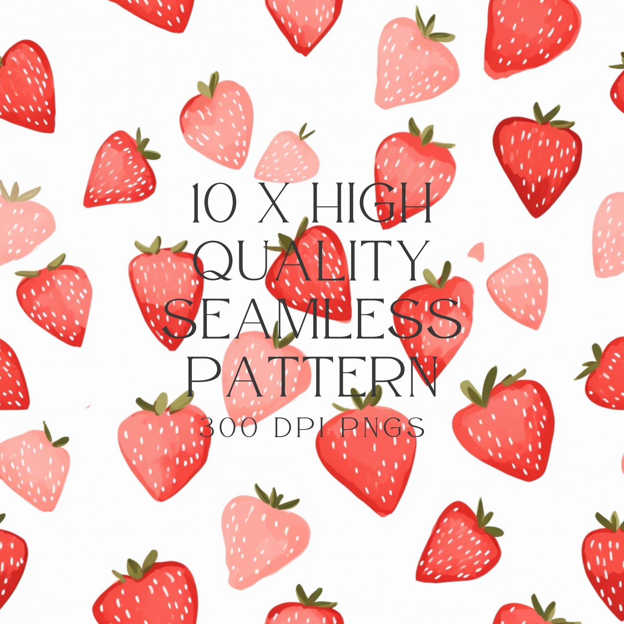 Strawberries Heart Clipart | Strawberry Pattern Png | Strawberry ...