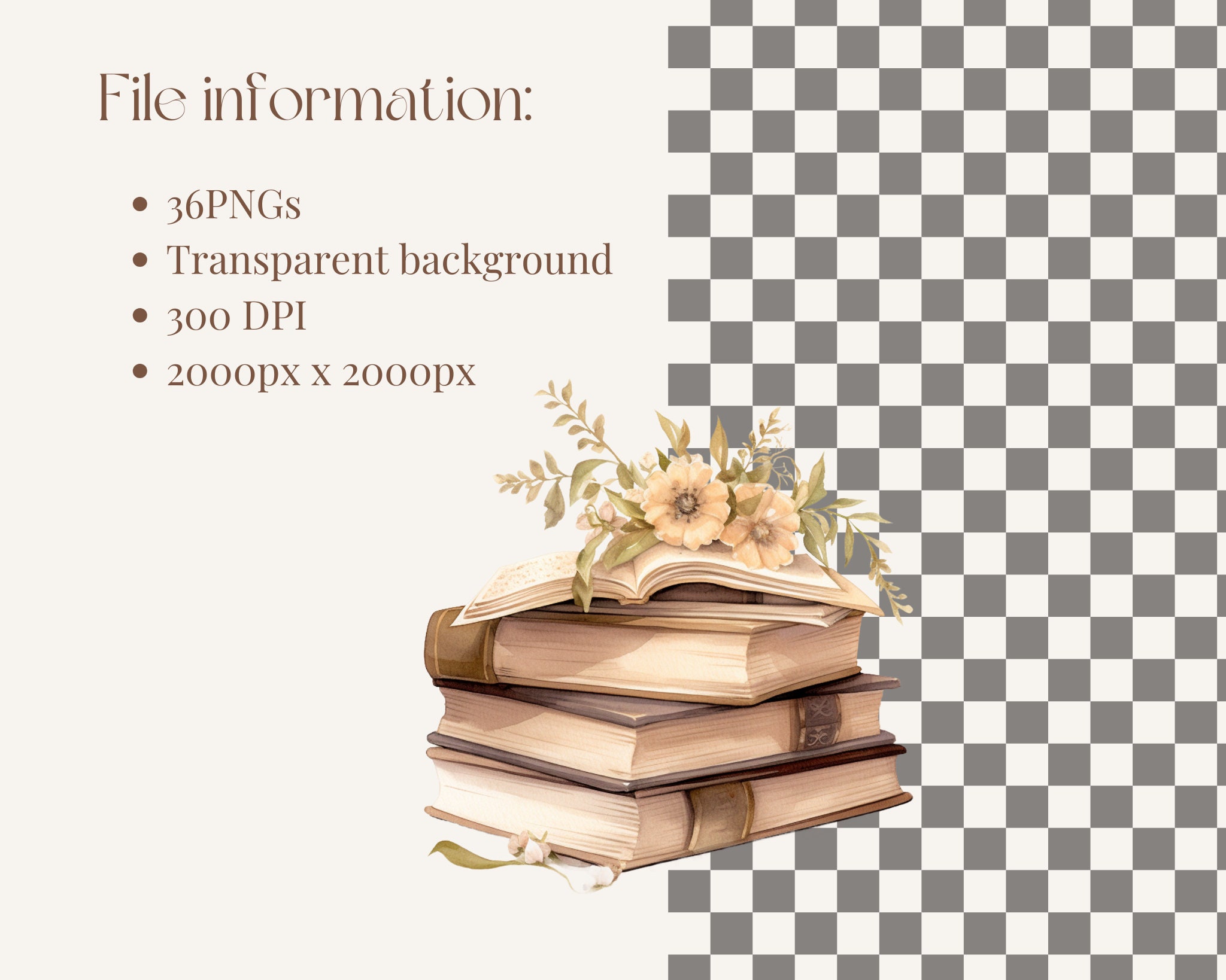 Bookworm Clipart Bundle Watercolour Cottagecore Transparent - Etsy