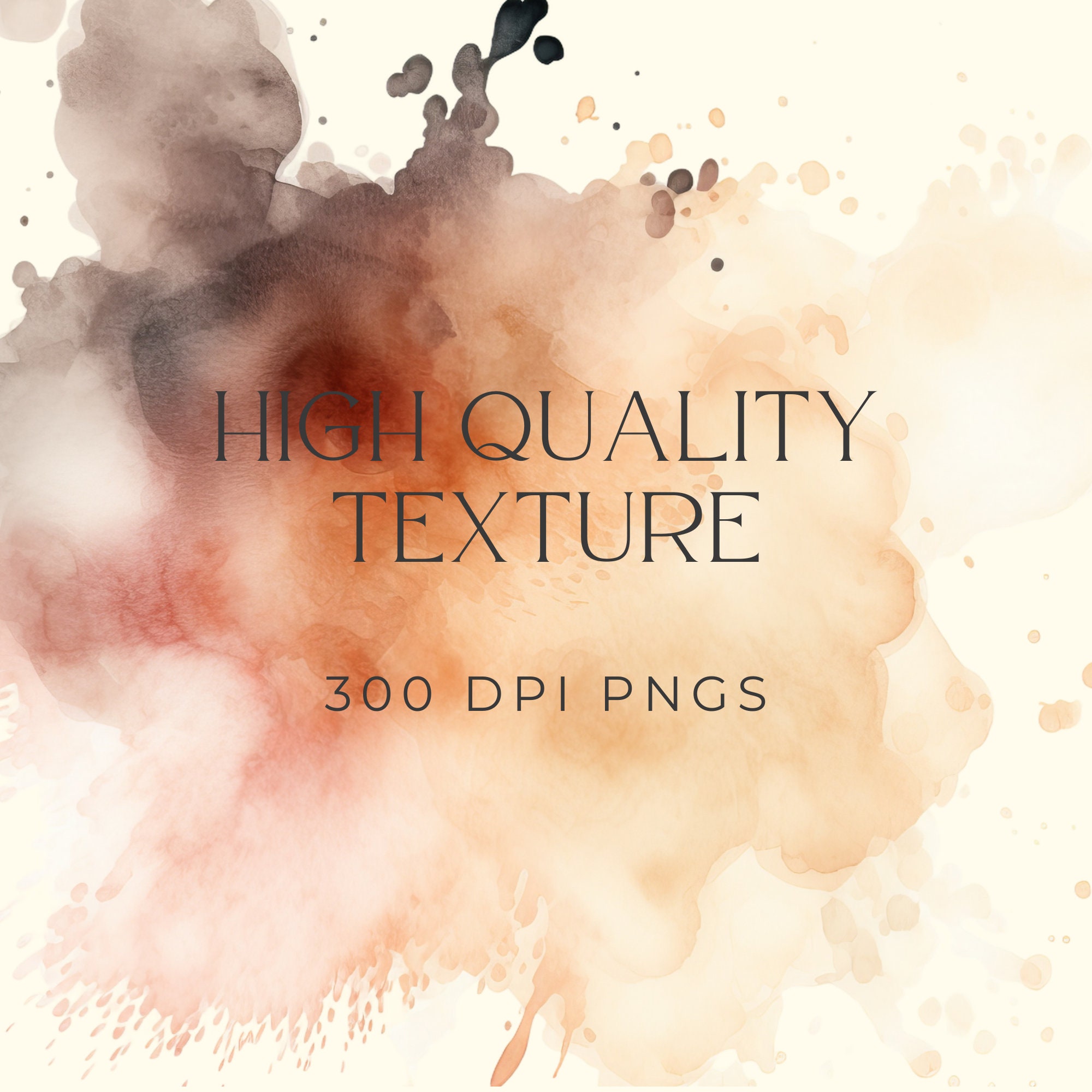 Neutral Watercolor Splatter Clipart, Abstract Background, Splashes ...