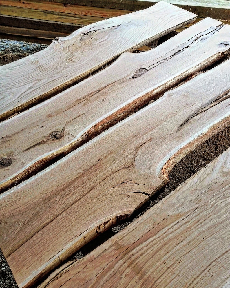 European Oak Wood Live Edge Slabs - Etsy