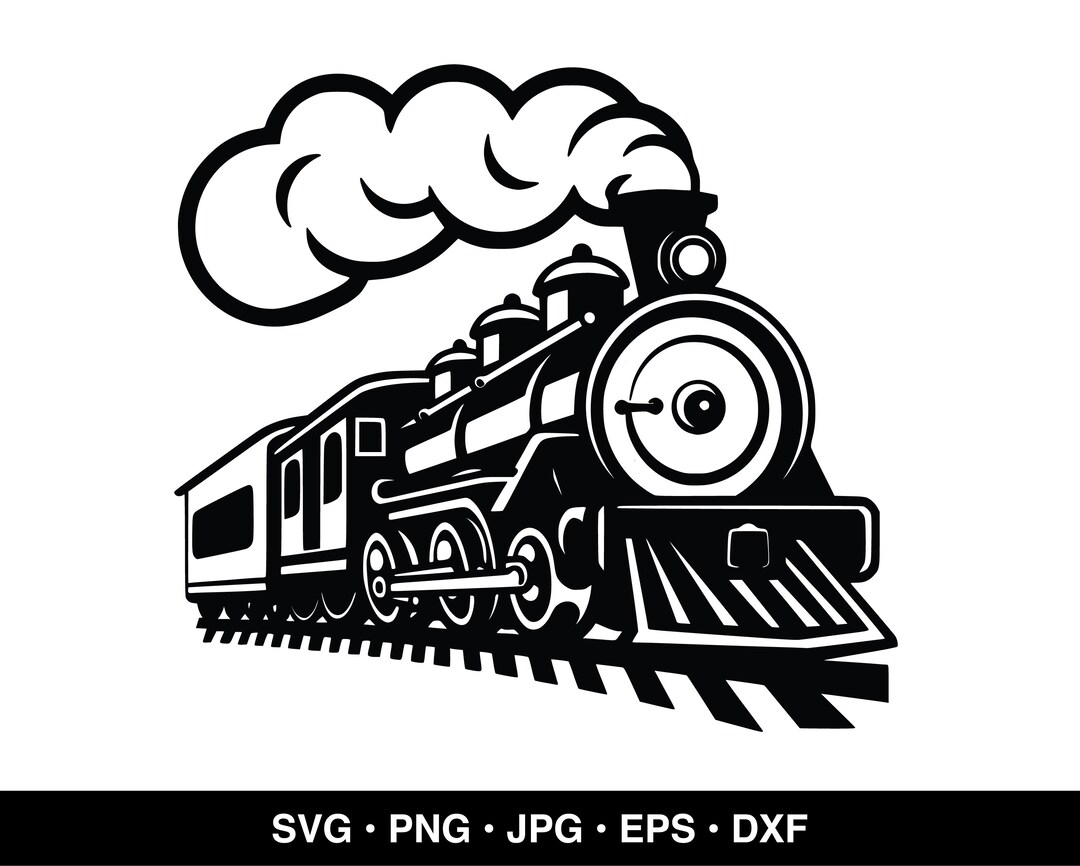 Train SVG Train Clipart Locomotive SVG Cut Files for - Etsy Australia