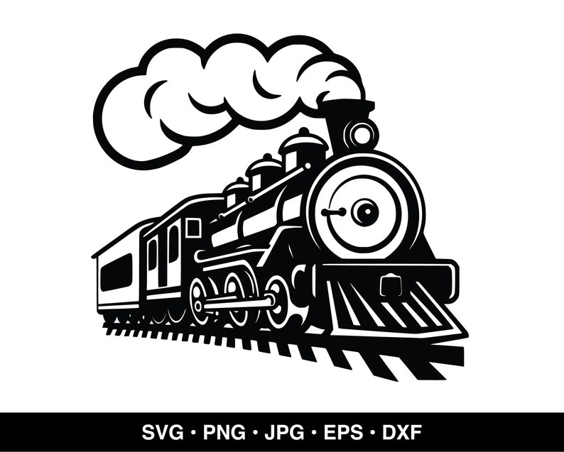 Train SVG Train Clipart Locomotive SVG Cut Files for - Etsy Australia