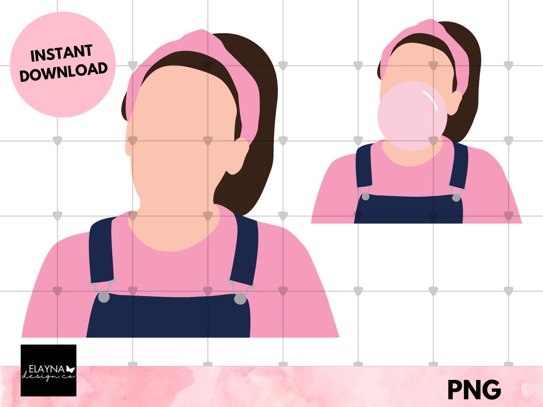 Ms Rachel Inspired PNG, Bubble Gum, Birthday, Party Decor, Vector File ...