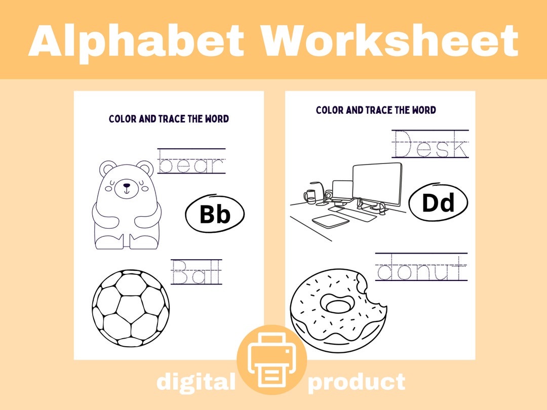 26 Printable Alphabet Letter Sounds Worksheets - Etsy