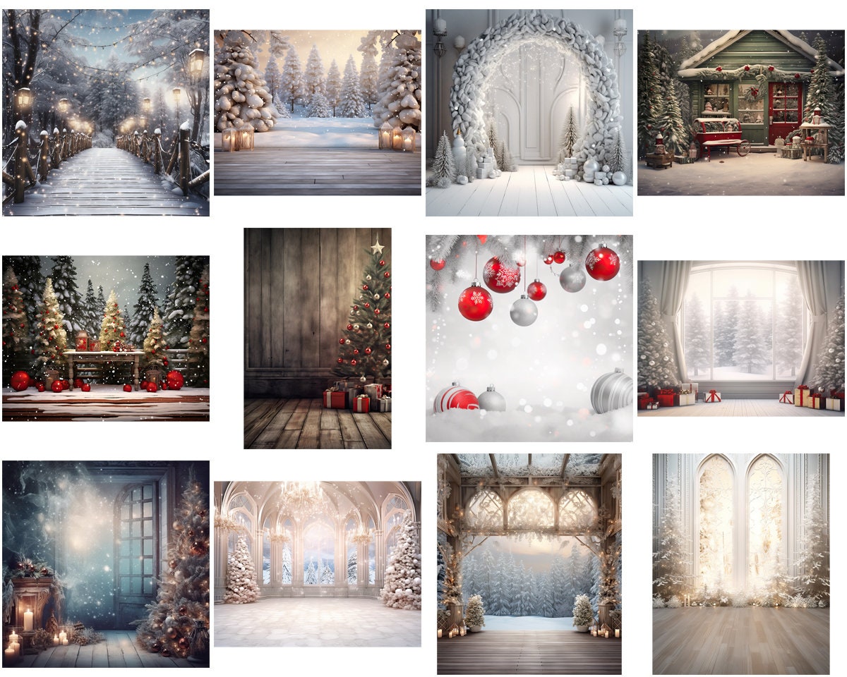 32 Christmas Background for Photographers / Digital Backgrounds ...
