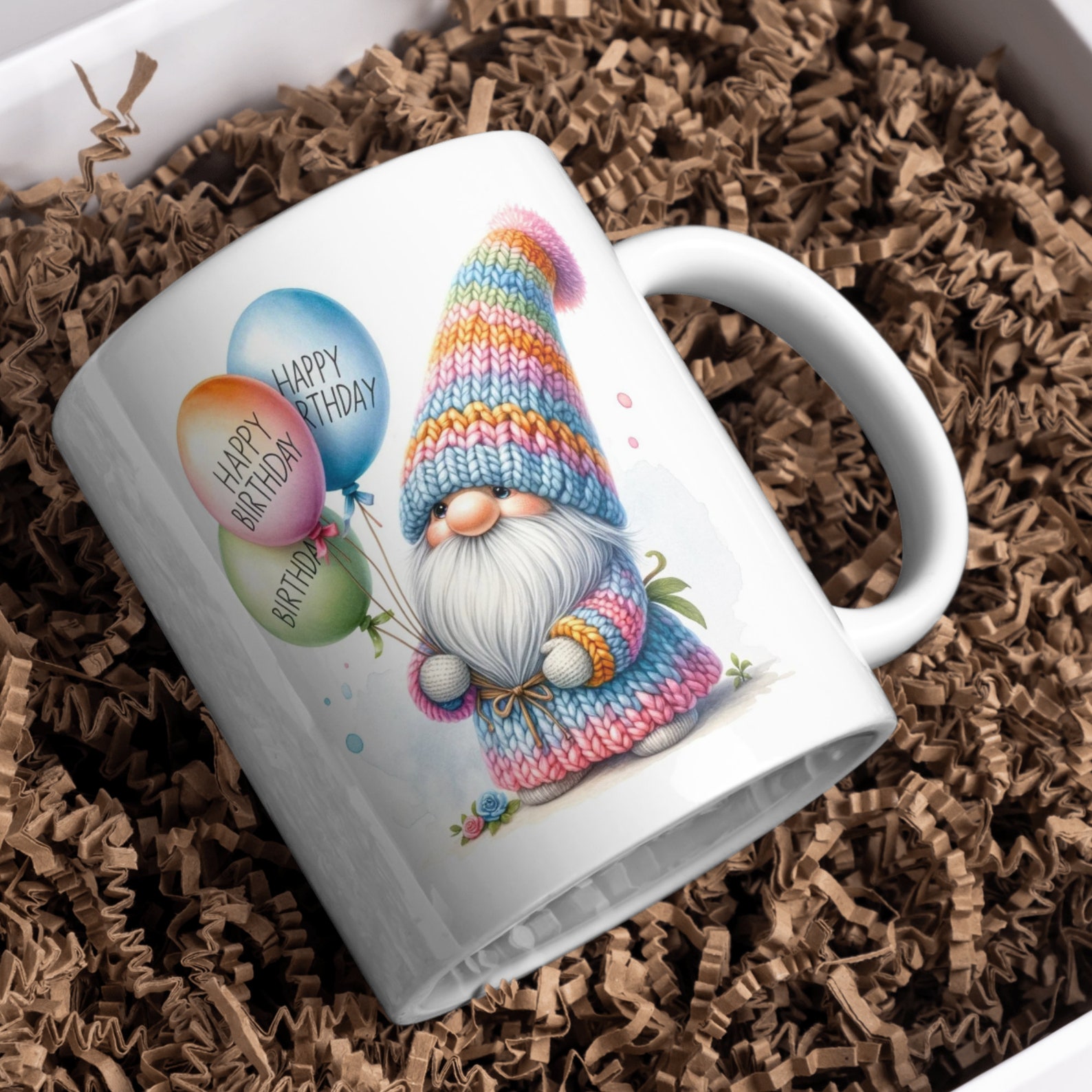 Happy Birthday, Birthday Gnome Clipart Bundle, Watercolor Happy ...