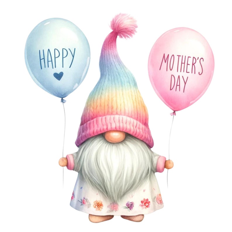 Mother’s Day Gnomes PNG Clipart Bundle, 18 Png, Happy Mother's Day ...