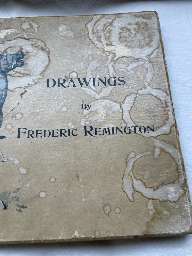 Antique "drawings by Frederic Remington" Hardback Book 1898 - Etsy