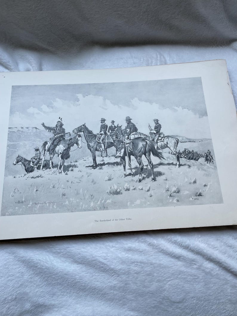 Antique "drawings by Frederic Remington" Hardback Book 1898 - Etsy