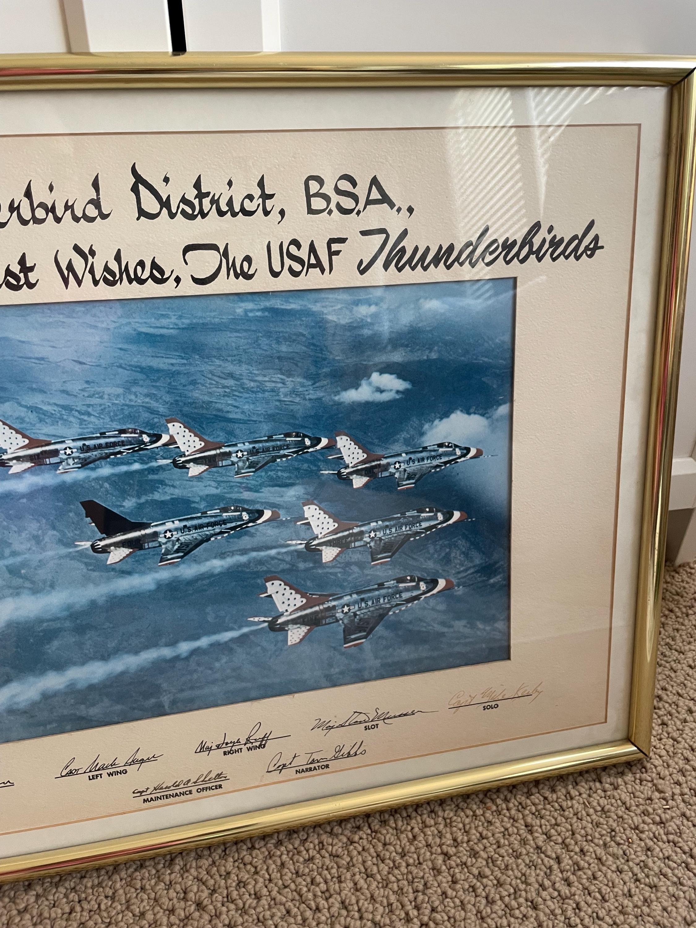 USAF Thunderbirds Signed Photo Print in Framed Retirement Gift - Etsy