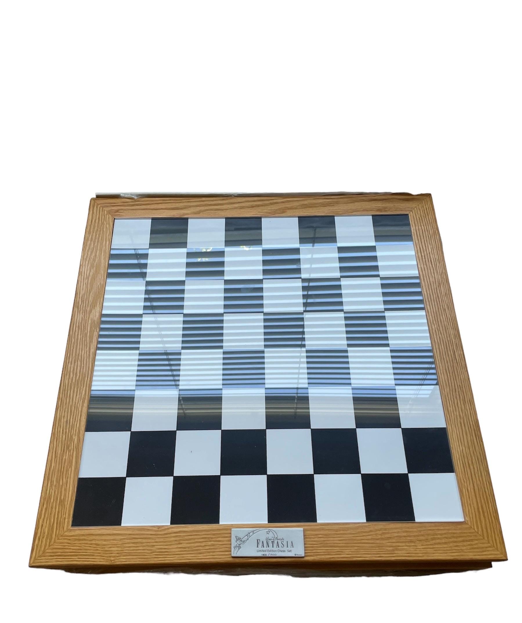 Vtg Walt Disney Fantasia Chess Set - Pewter Pieces - #1431 of 1500 ...