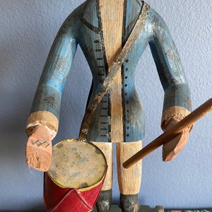 Vintage Wood Carved Drummer Art Sculpture Statue Signed 1982 C. Jere 24 ...