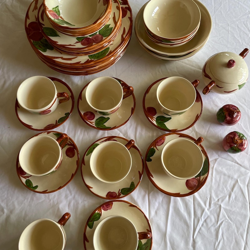 Franciscan Apple Dinnerware - Etsy