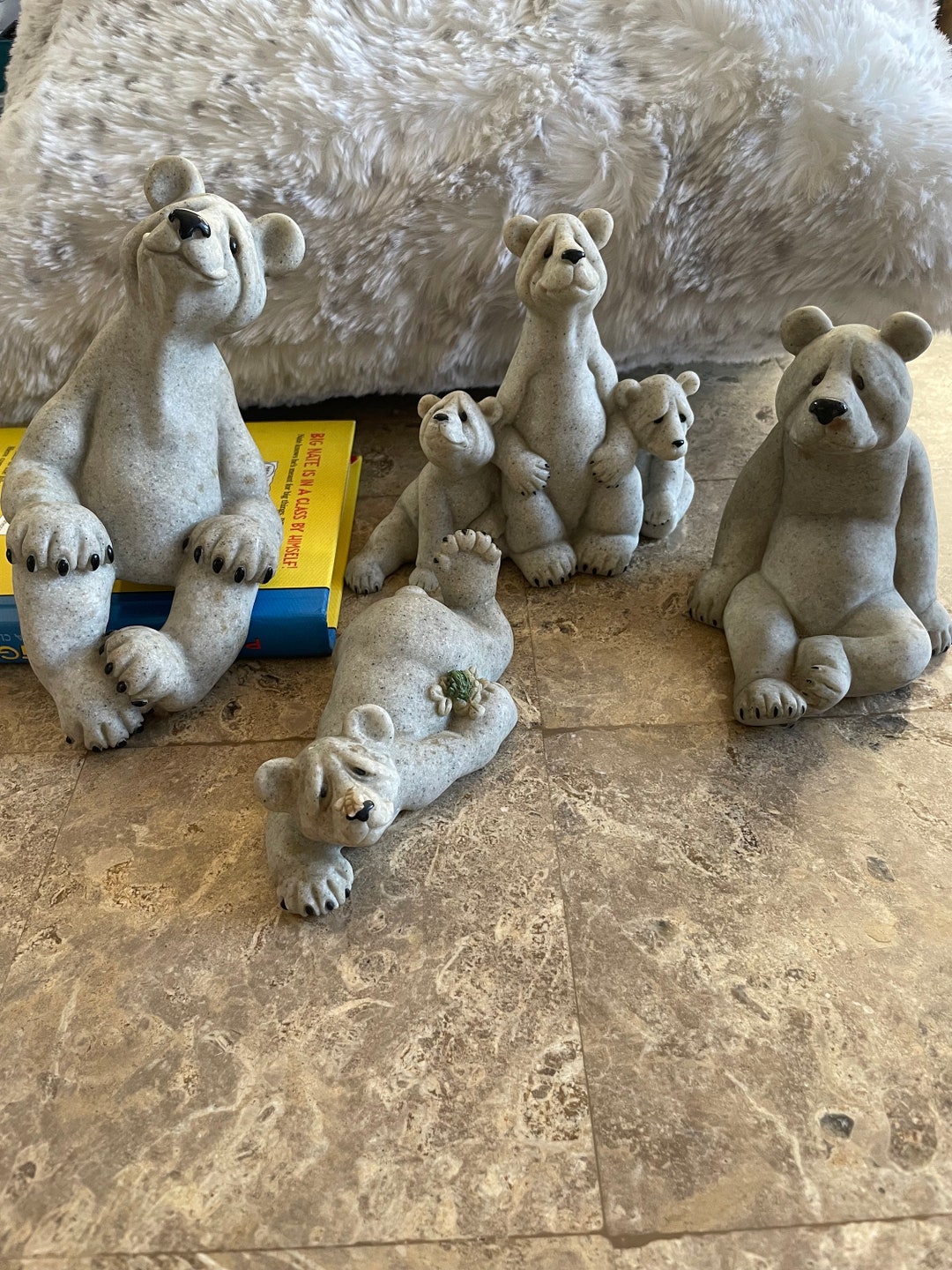 Vintage Quarry Critters Bear Figurines Lot of 4 - Etsy