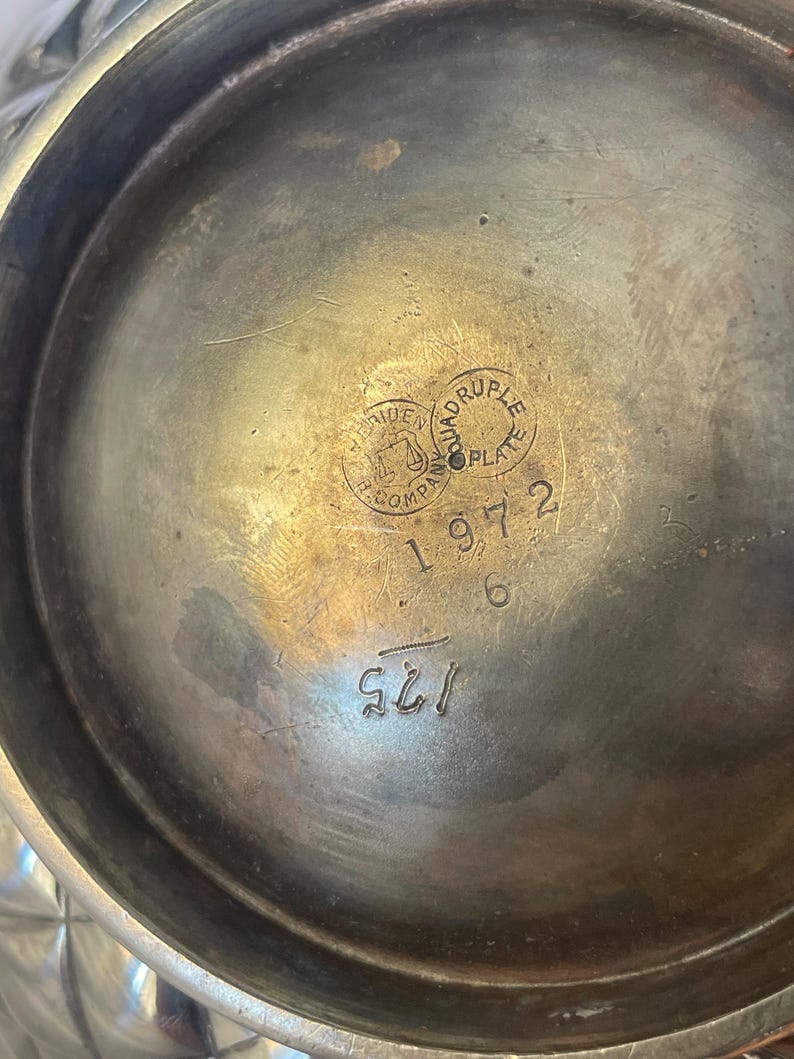 Antique Meriden Silver Plate Co Quadruple Plate Four-piece Tea Set - Etsy