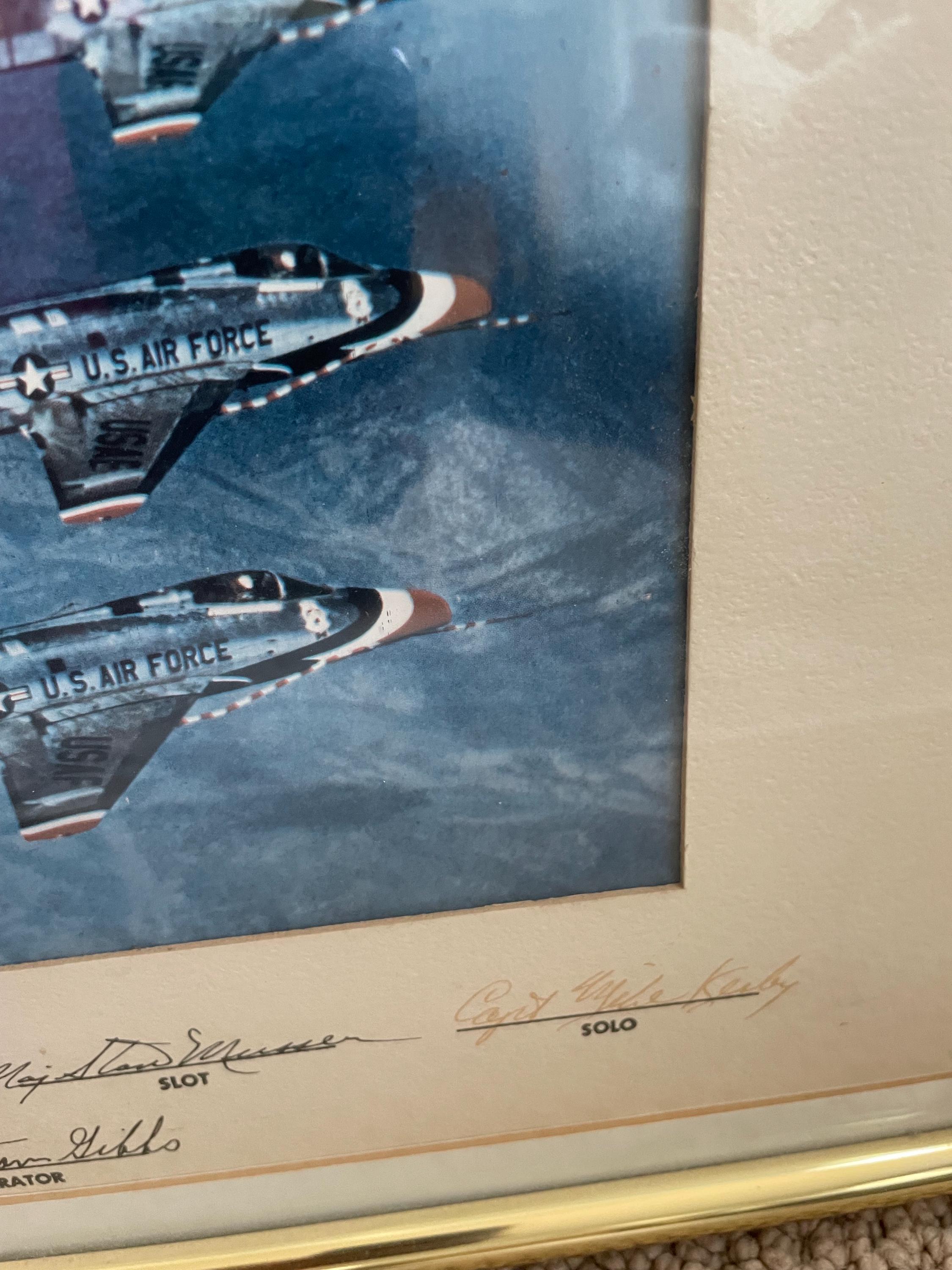 USAF Thunderbirds Signed Photo Print in Framed Retirement Gift - Etsy