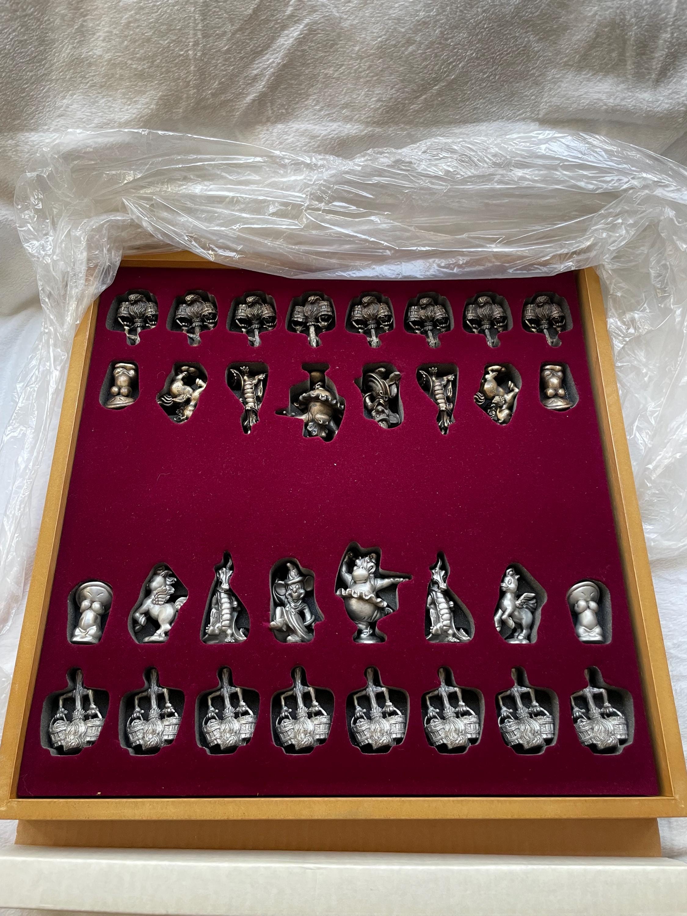 Vtg Walt Disney Fantasia Chess Set - Pewter Pieces - #1431 of 1500 ...