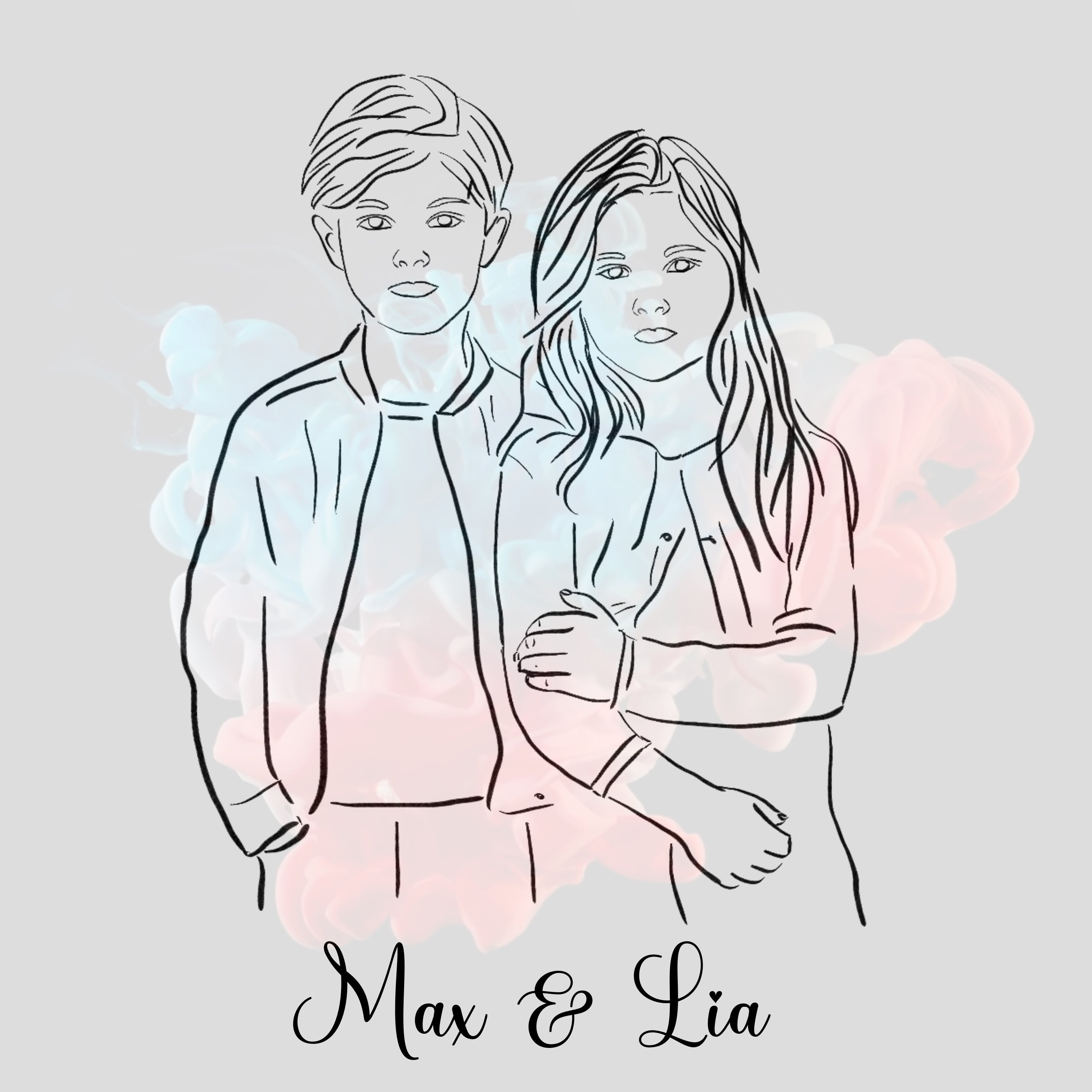 Custom Line Drawing Family Line Art Drawing Portrait Trace Art ...