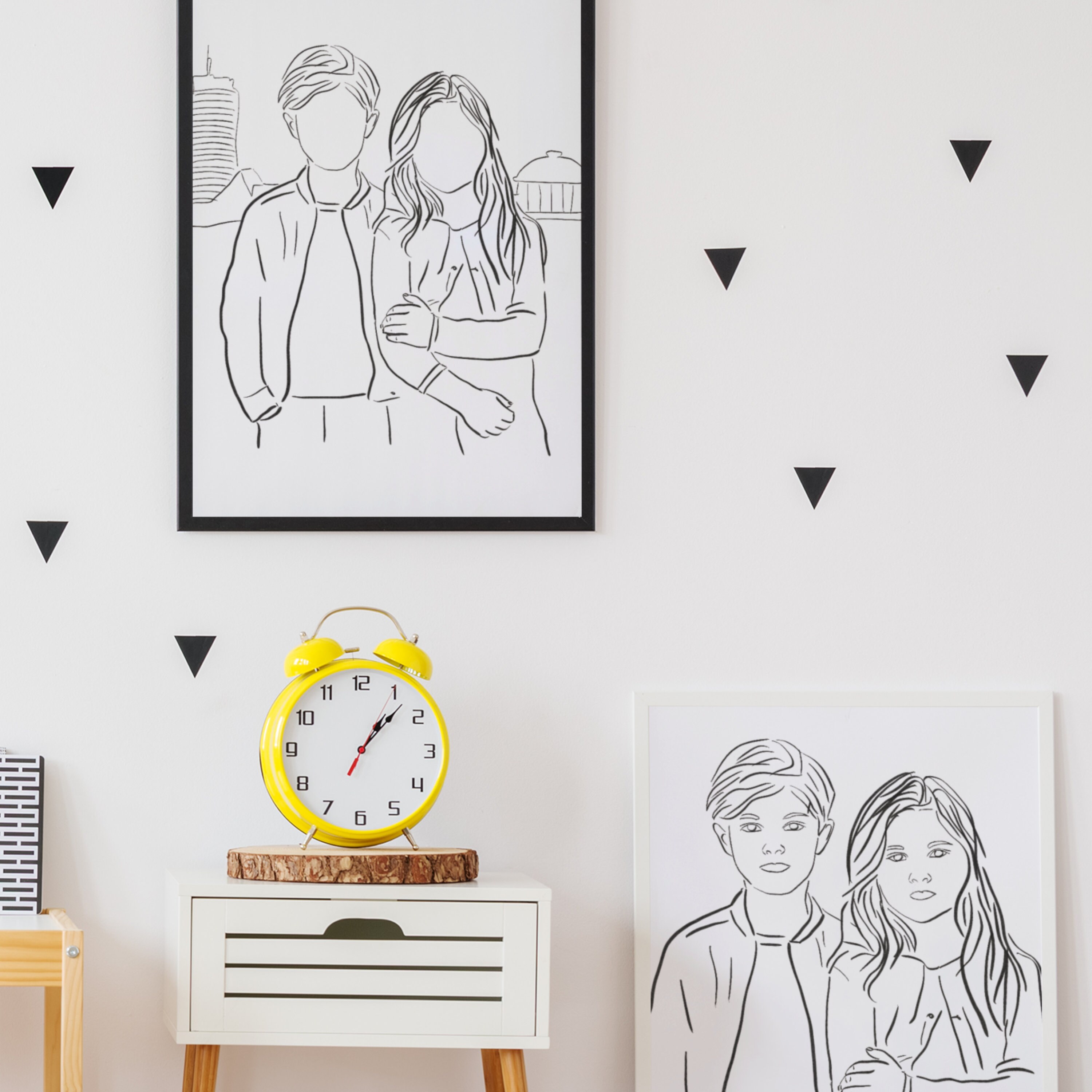 Custom Line Drawing Family Line Art Drawing Portrait Trace Art ...