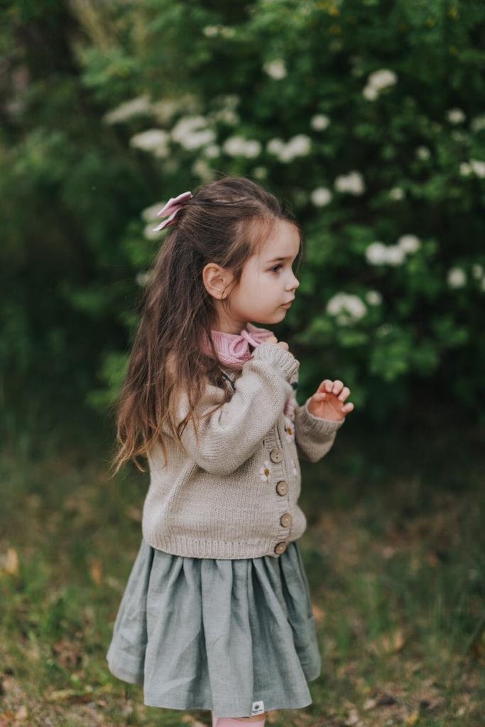 Embroidered Cardigan Apple Blossoms Romantic Girl - Etsy