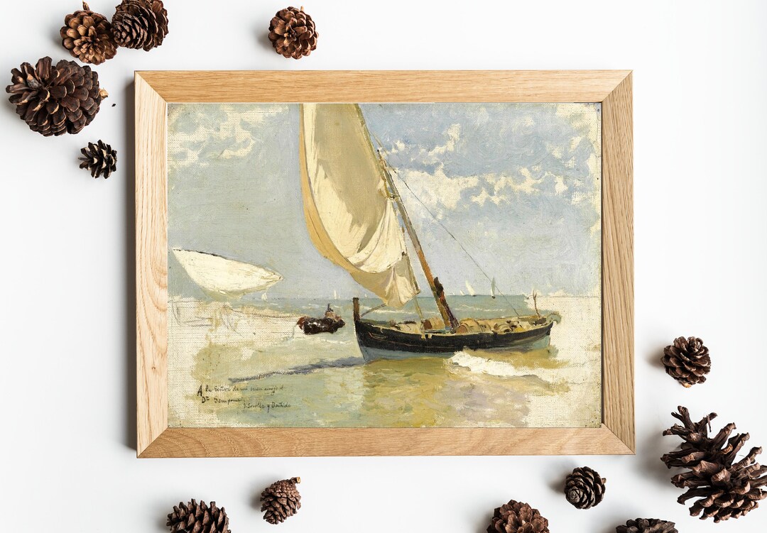 Beach Study, Joaquín Sorolla , Poster Print Large, Fine Art Home Decor ...