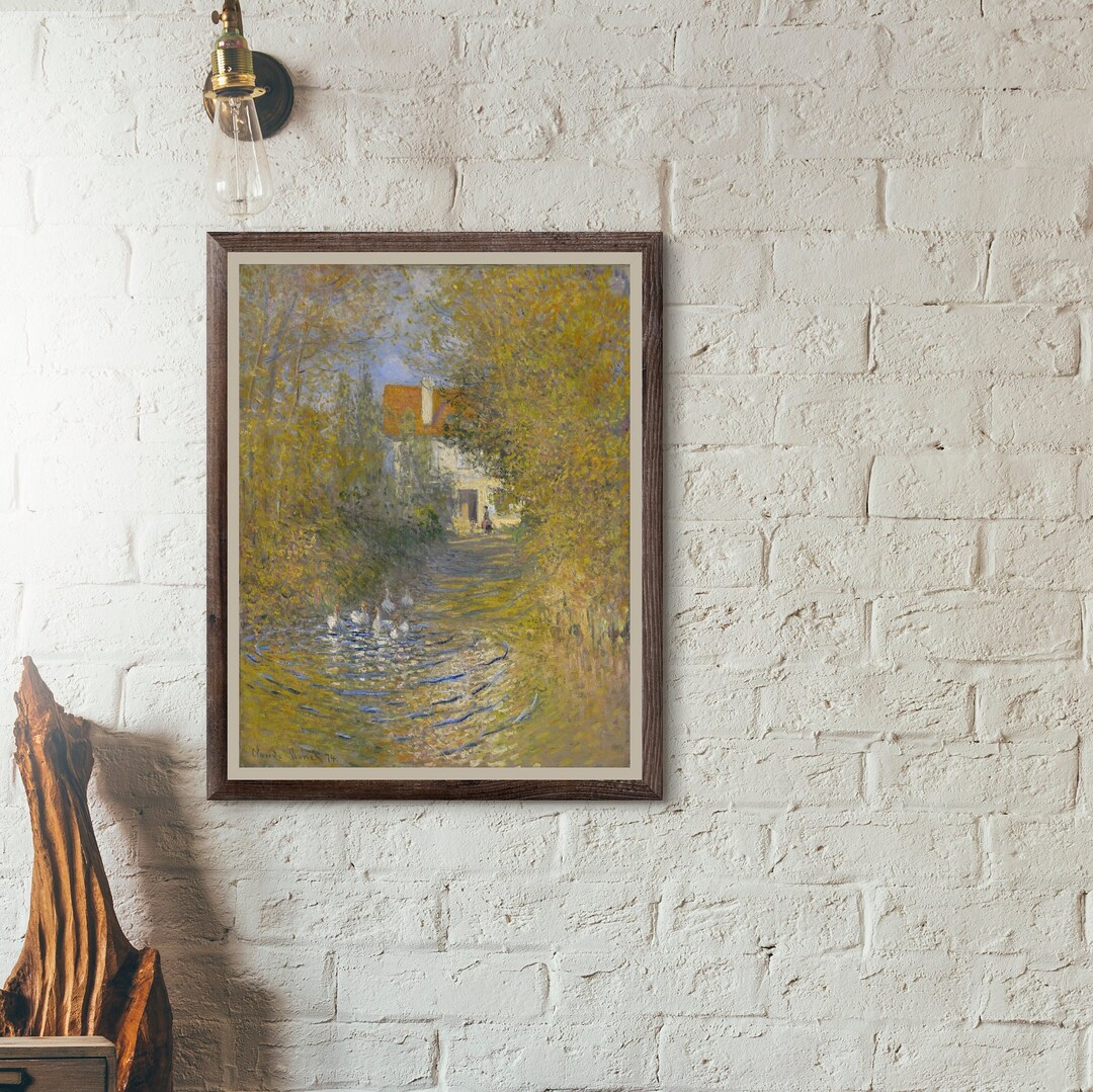 The Geese, Claude Monet, Poster Print Large, Fine Art Home Decor, Gift ...