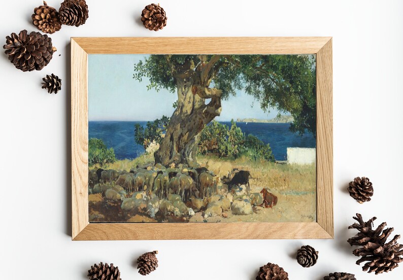 Carob Tree, Joaquín Sorolla, Poster Print Large, Fine Art Home Decor ...