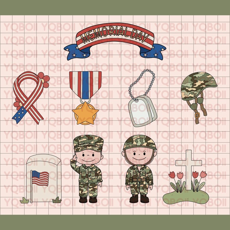 Memorial Day SVG PNG, Happy Memorial Day Clipart, Soldier Svg ...