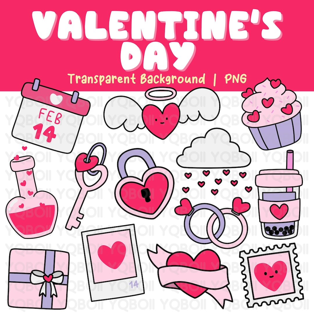 Valentine's Day PNG | Cute Valentine Clipart | Love and Romance Clipart ...