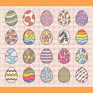 Easter Eggs Clipart | Cute Easter Eggs Png | Easter Graphics ...