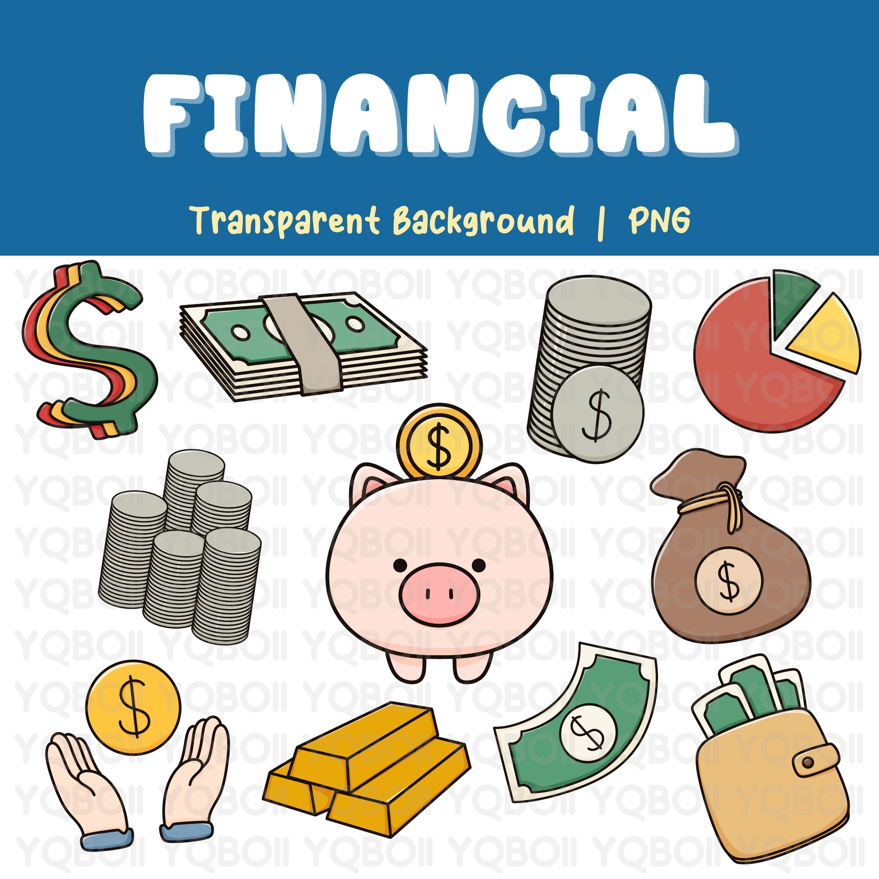 Financial Clipart | Saving Money Clipart | Money PNG | Transparent ...