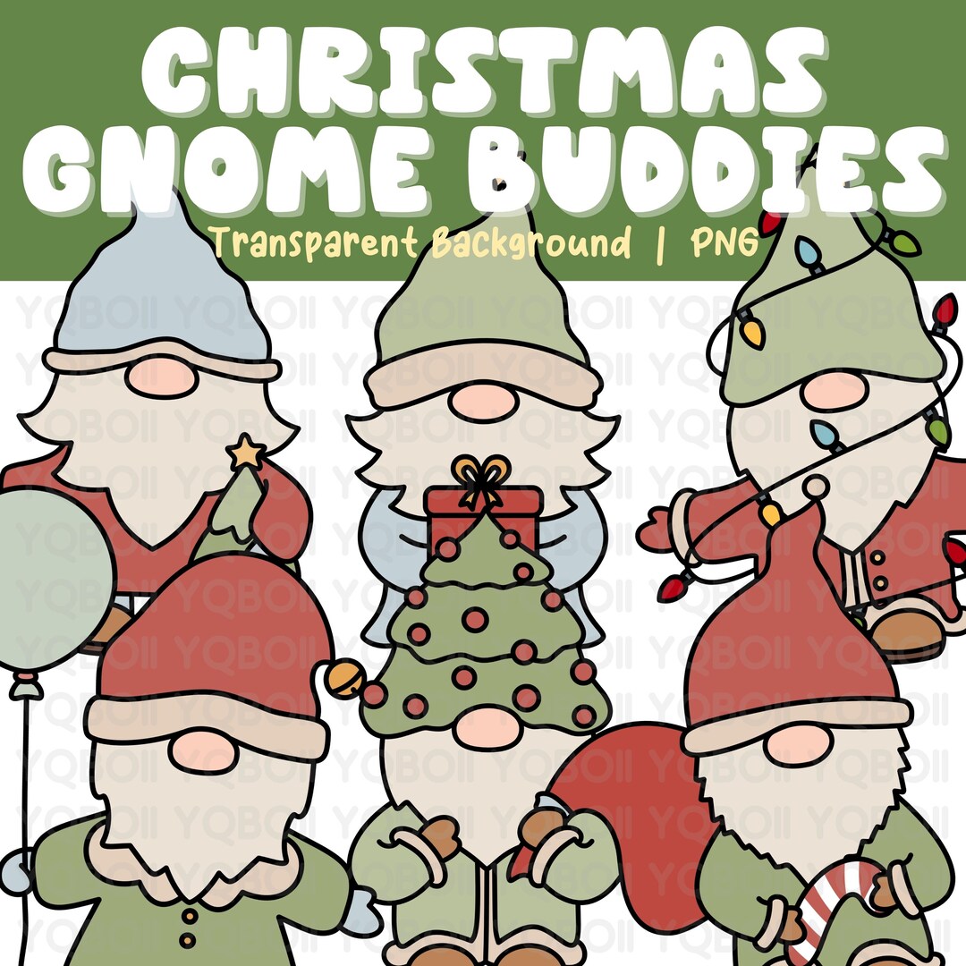 Christmas Gnome Buddies PNG | Winter Clipart | Transparent Background ...