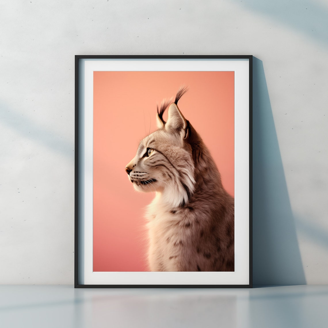 Lynx Print Realistic Wildlife Animal Wall Art, Nursery Print, Children ...