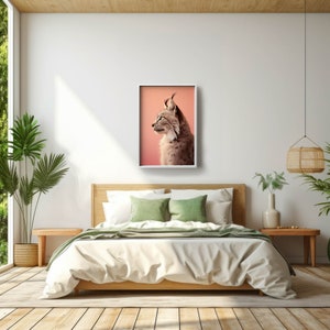 Lynx Print - Realistic Wildlife Animal Wall Art, Nursery Print ...