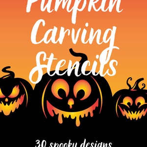 Halloween Pumpkin Carving Stencils Templates Patterns - Etsy