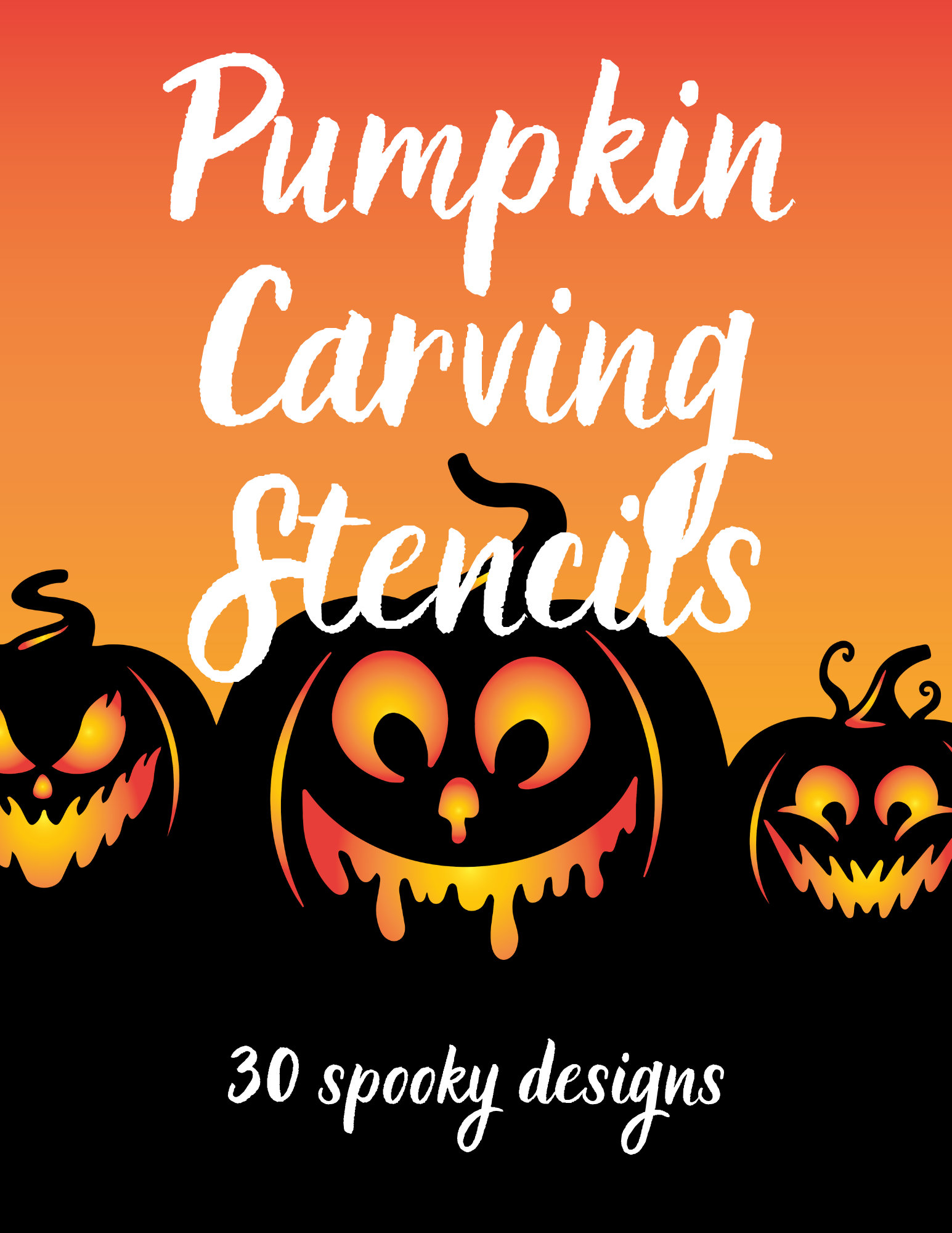 Halloween Pumpkin Carving Stencils Templates Patterns - Etsy