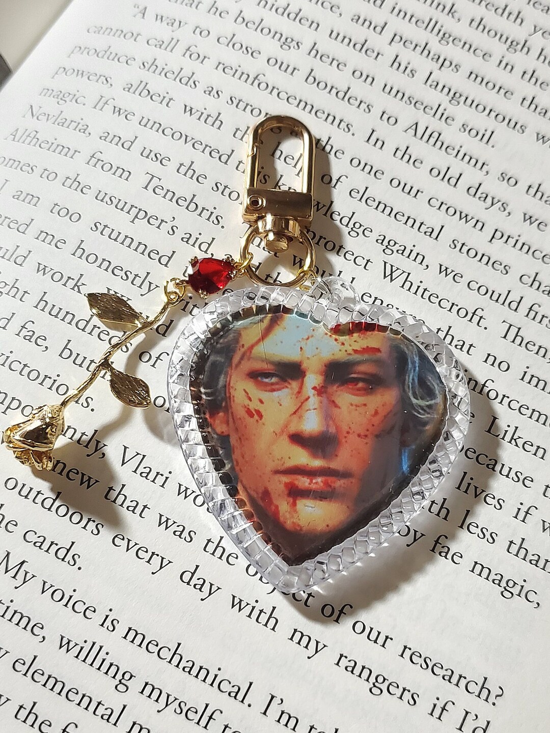 Astarion Acrylic Heart Keychain - Etsy