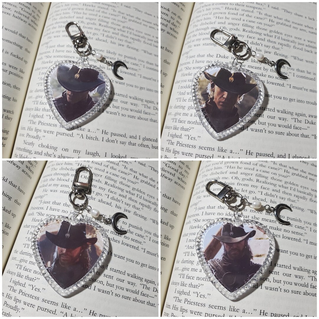 Cowboy Astarion & Gale Acrylic Heart Keychain - Etsy