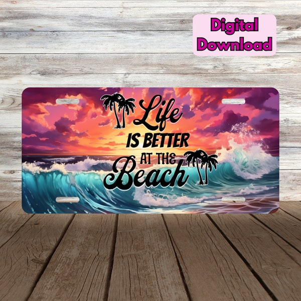 Ocean License Plate Frame - Etsy
