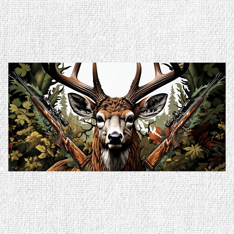 Deer Hunting License Plate PNG, Buck Hunting License Plate Sublimation ...