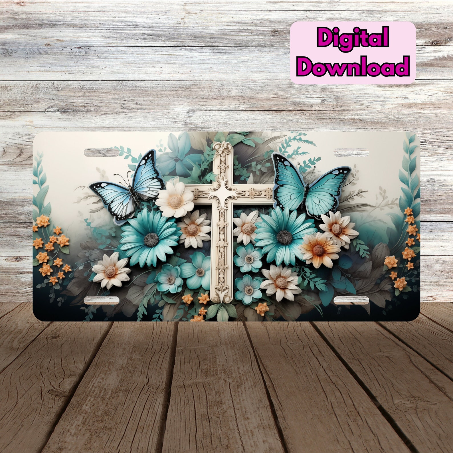 Religious License Plate PNG, Religious Cross License Plate Design PNG ...