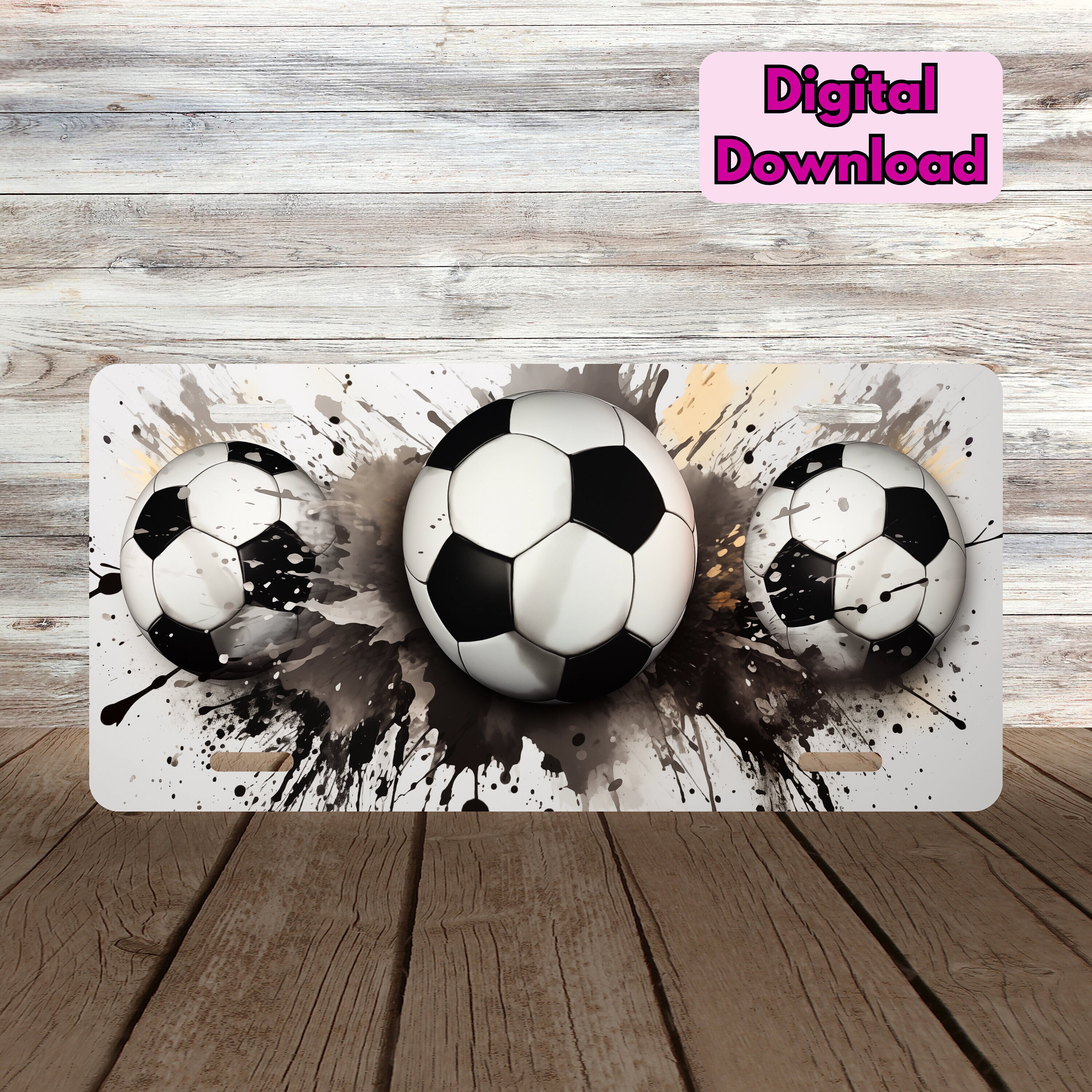 Soccer License Plate PNG, Soccer Mom License Plate Sublimation Design ...