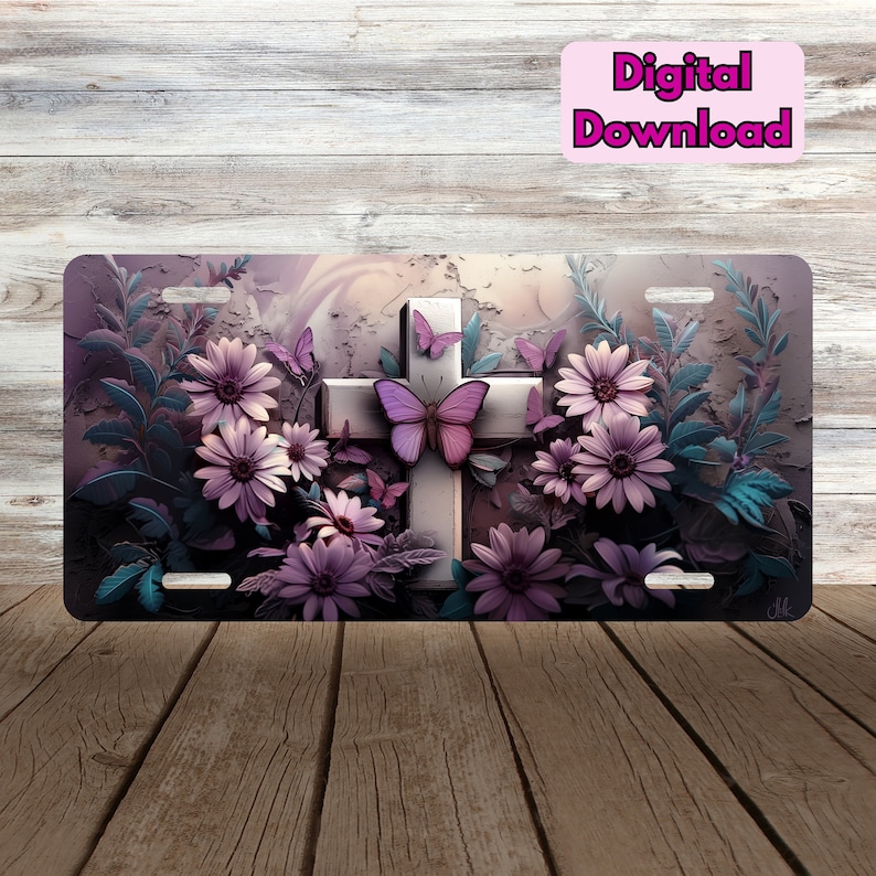 Religious License Plate PNG, Religious Cross License Plate Design PNG ...